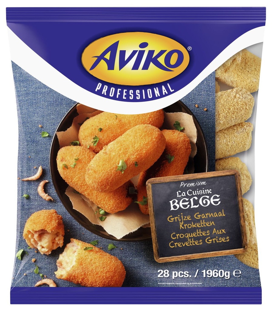 CROQUETTE DE CREVETTES ARTISANALE SAC 28X70GR AVIKO | Horeca Meeuwissen